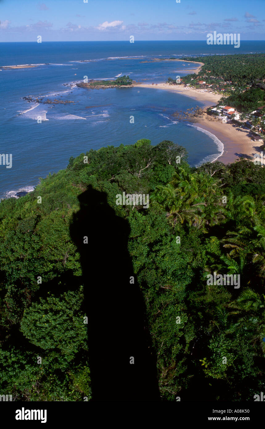Beaches of Morro de São Paulo State Bahia Brazil Shadow of Morro de São ...