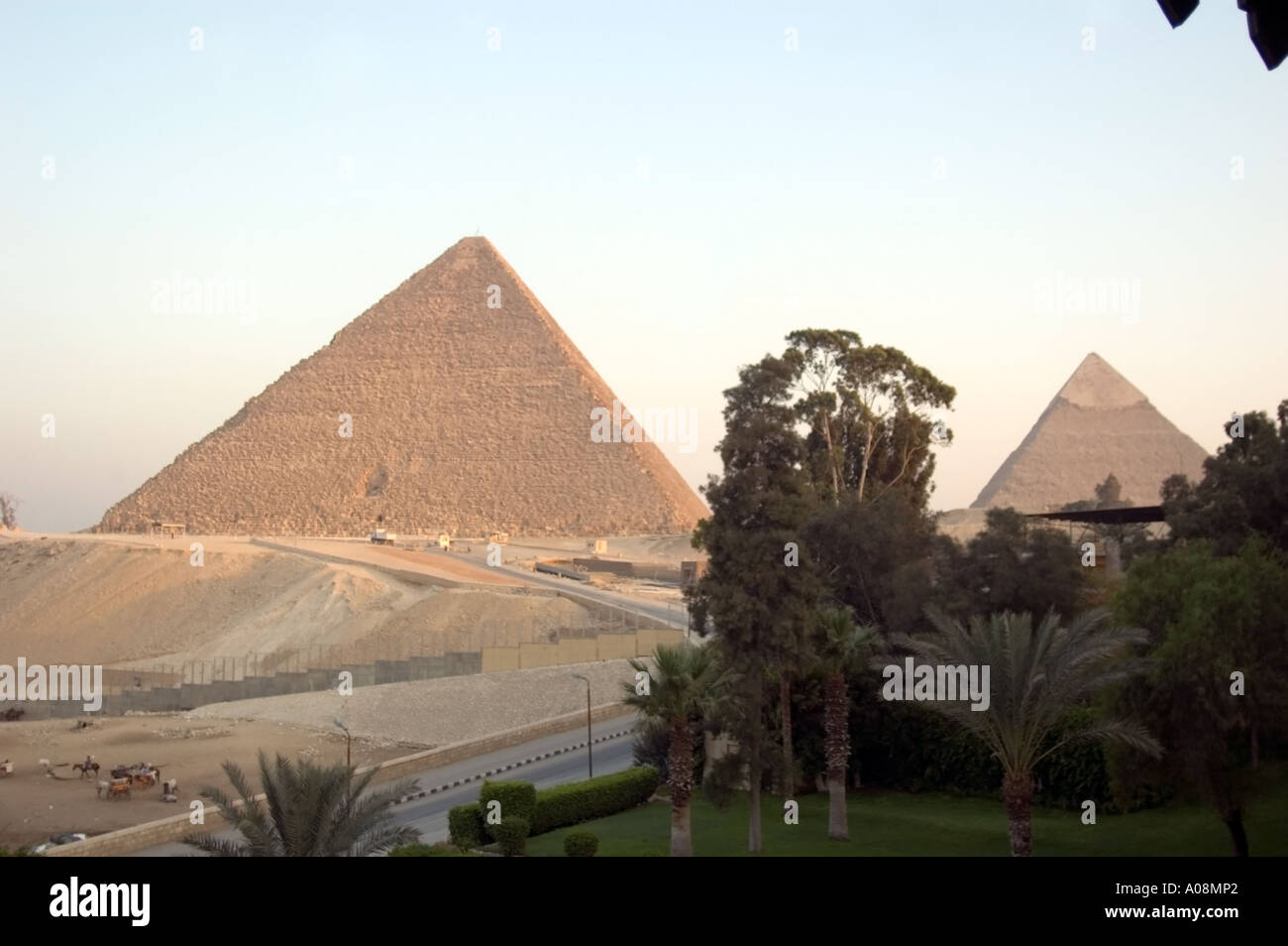 The great Pyramids at Giza, Cairo, Egypt, Africa Stock Photo - Alamy