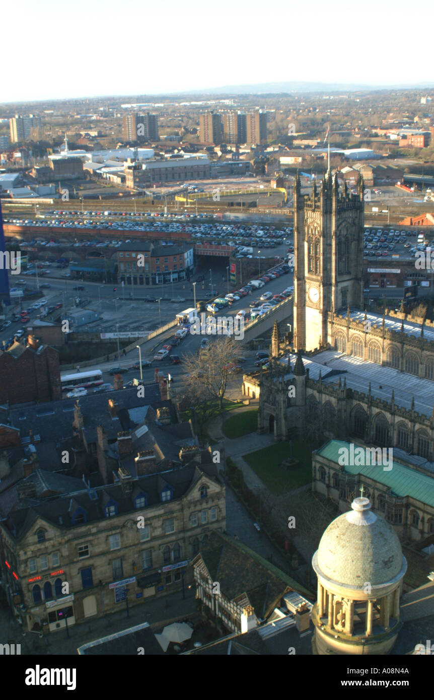 Manchester city elevated view hi-res stock photography and images - Alamy