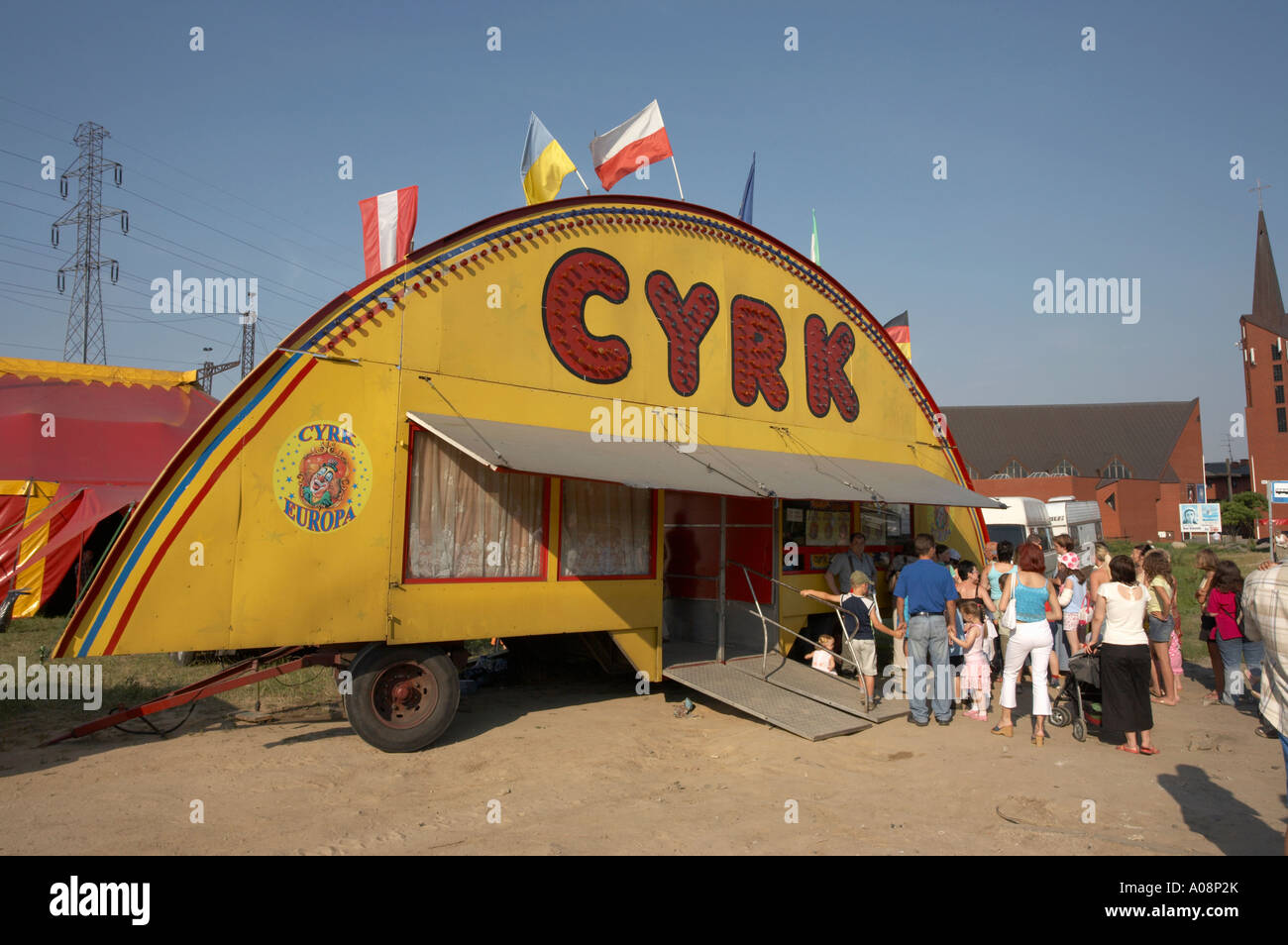 A traditional circus travelling through Poland Stock Photo - Alamy