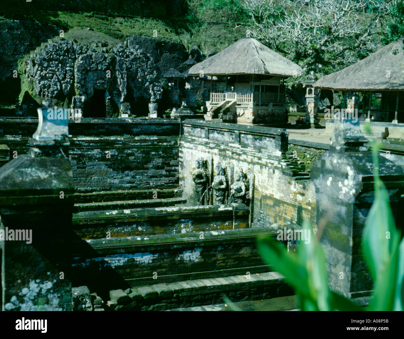 Ancient Goa Gaja or Elephant Cave Hindu temple, near Bedulu village ...