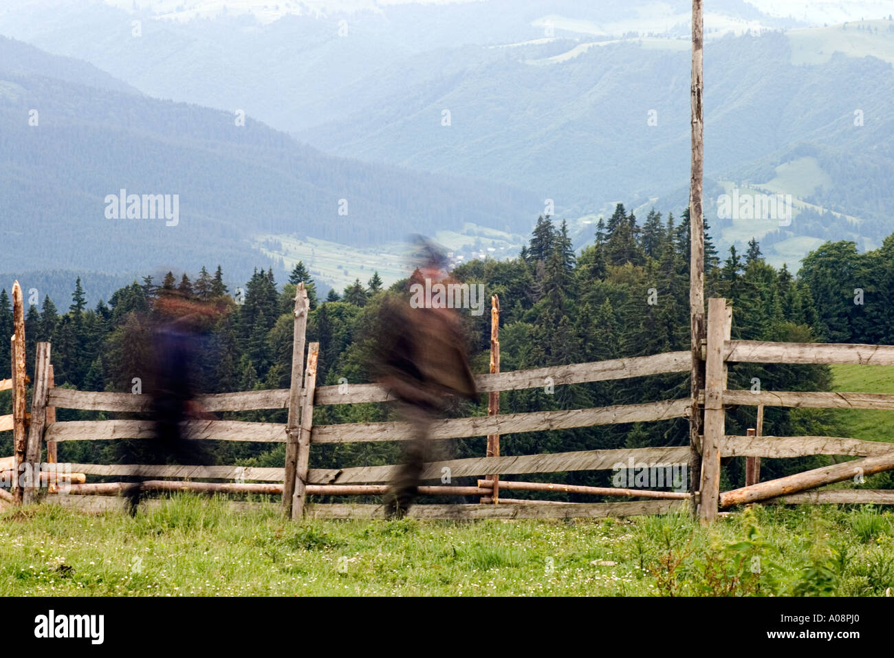 shepherd ghosts with their home village in the background Stock Photo ...