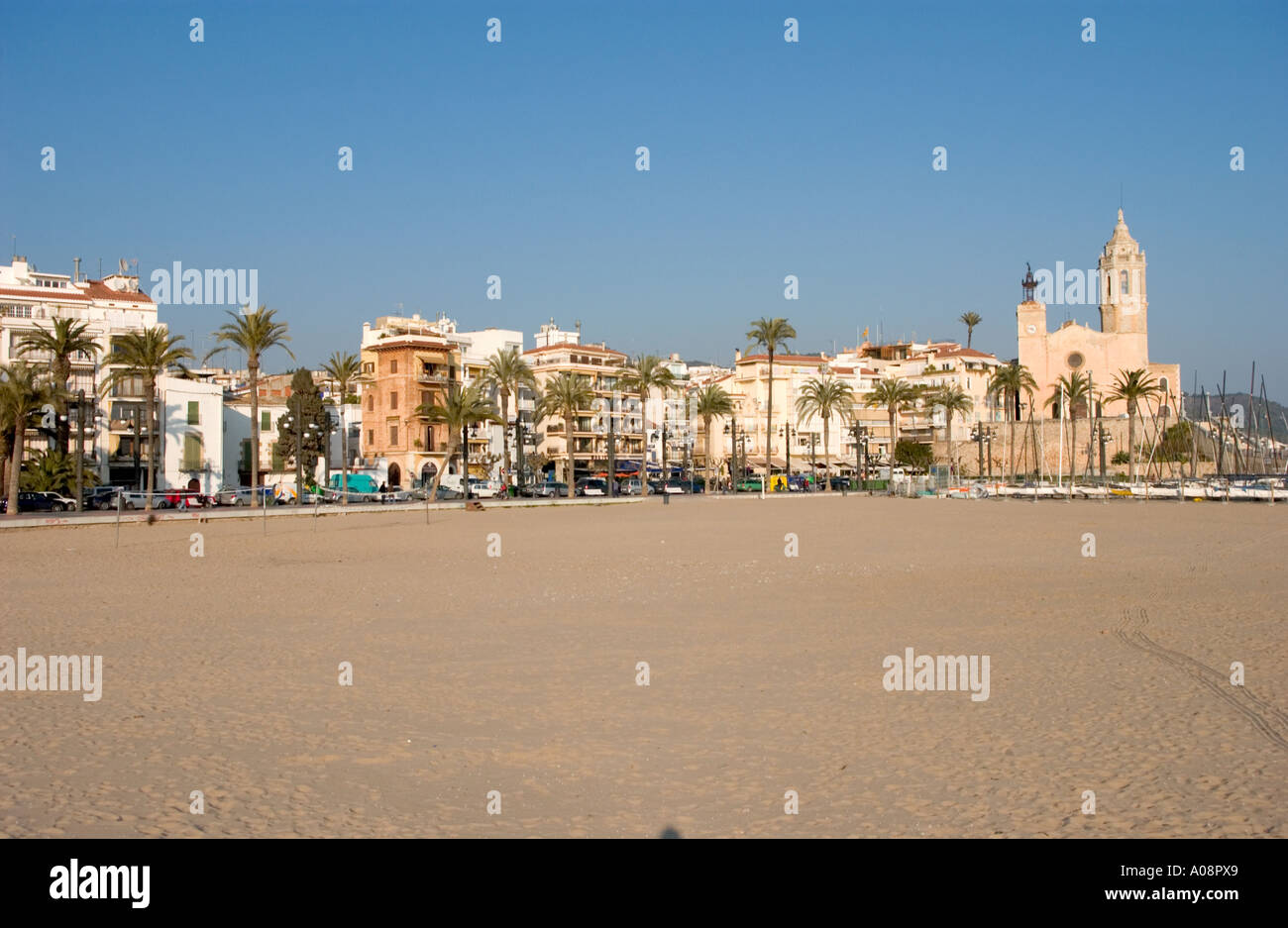 Sitges spain beachfront hi-res stock photography and images - Alamy