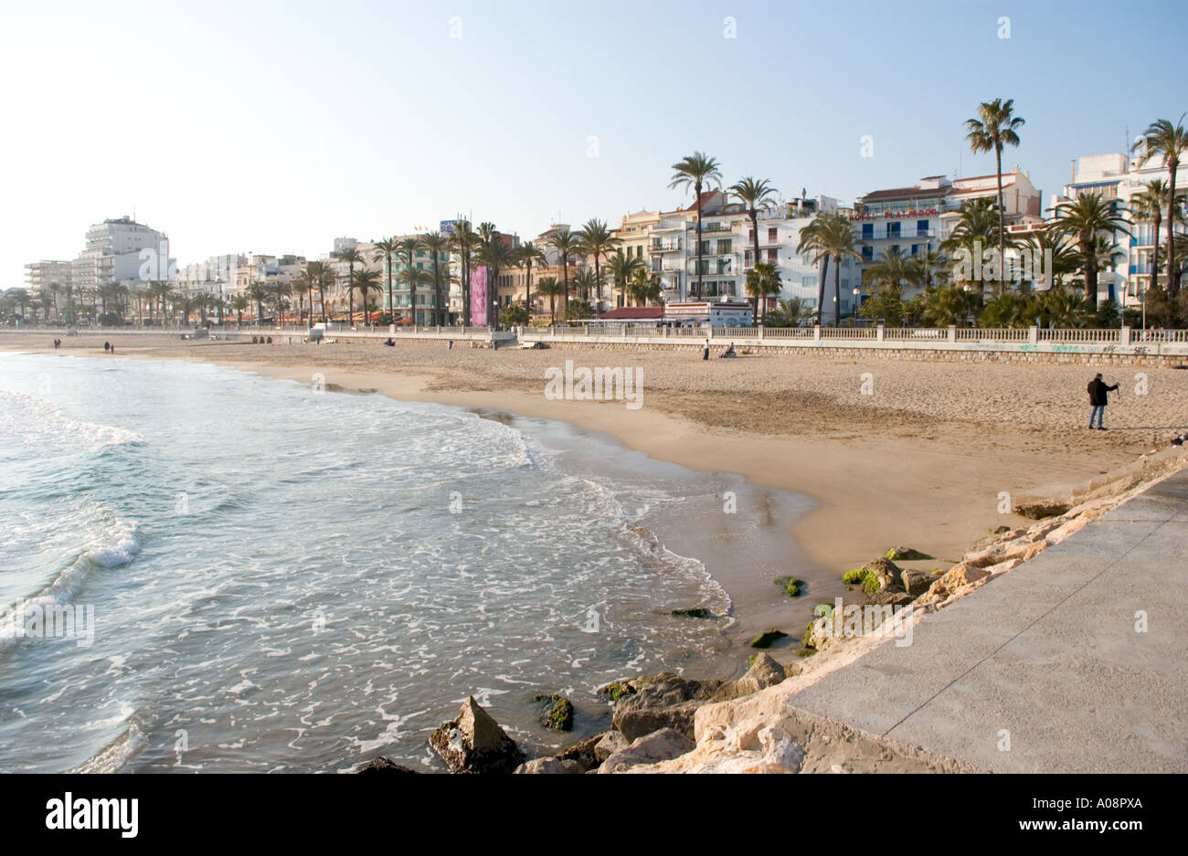 beachfront of Sitges, Spain Stock Photo - Alamy beachfront of Sitges, Spain Stock Photo - Alamy