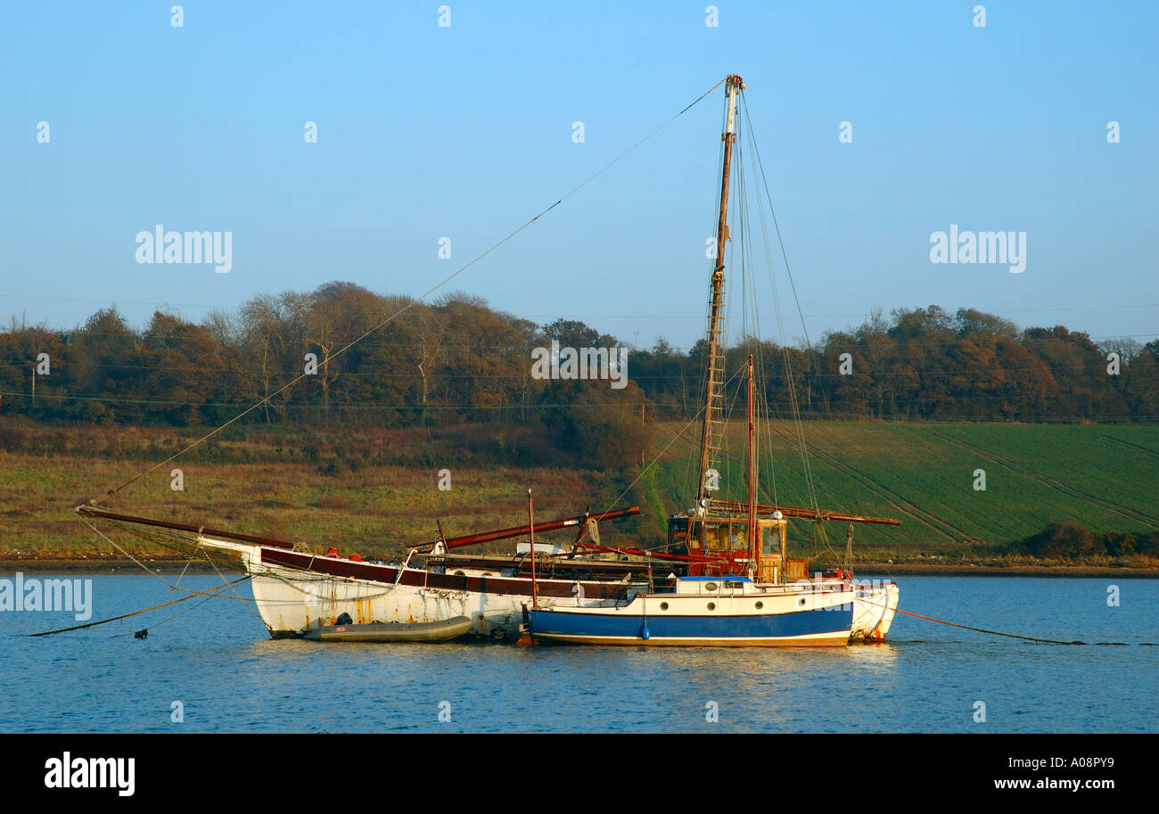 Boats, Yachts, River Medina, Cowes, Isle of Wight, England, UK, GB ...