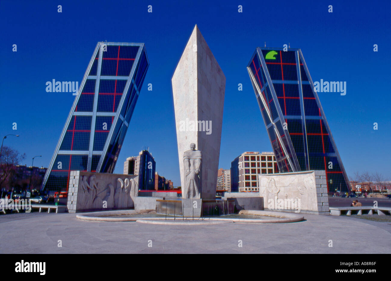 Plaza Castilla, Paseo de la Castellana, Madrid, Spain Stock Photo - Alamy