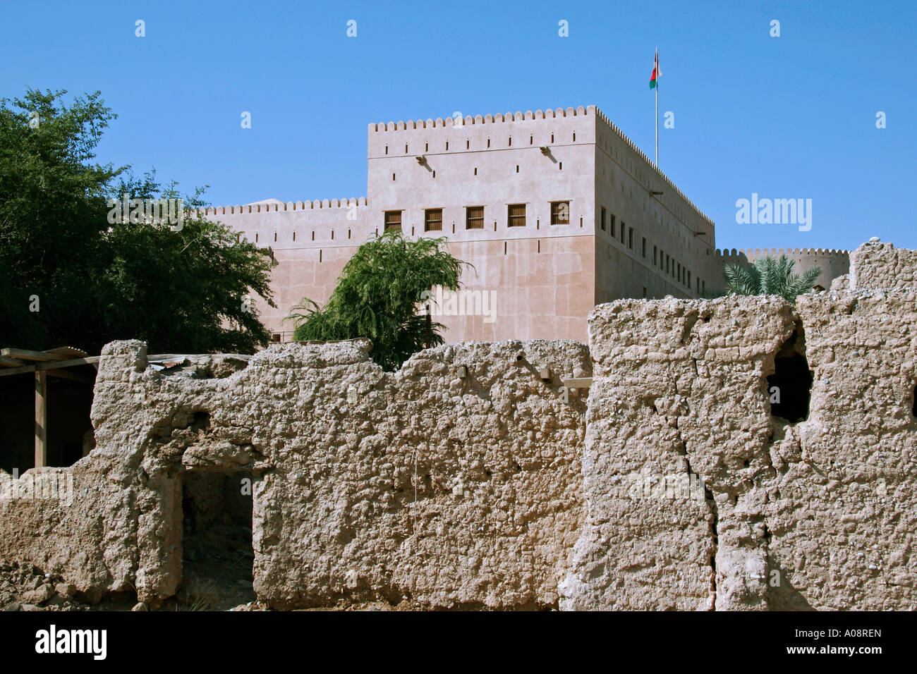 Oman Fort of Al Hazm Stock Photo - Alamy