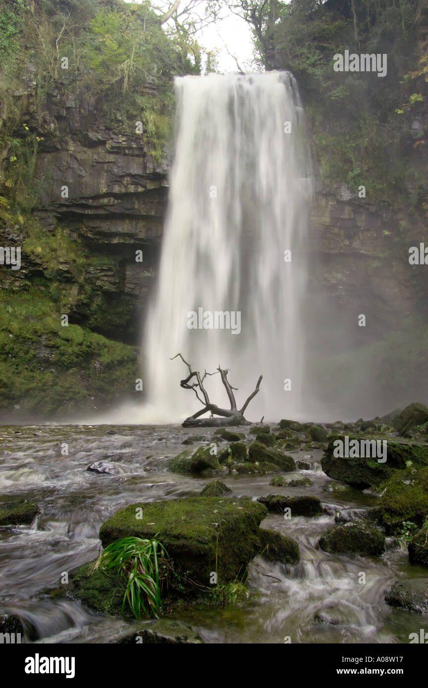 Henrhyd Falls in Powys is the highest waterfall in the brecon beacons ...