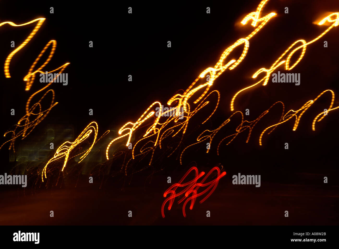 abstract street lights blurred Stock Photo - Alamy