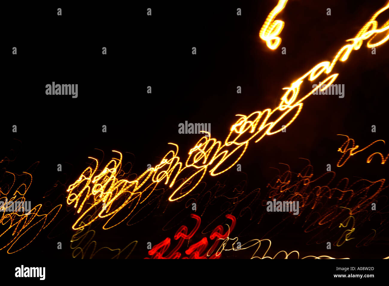 abstract street lights blurred Stock Photo - Alamy