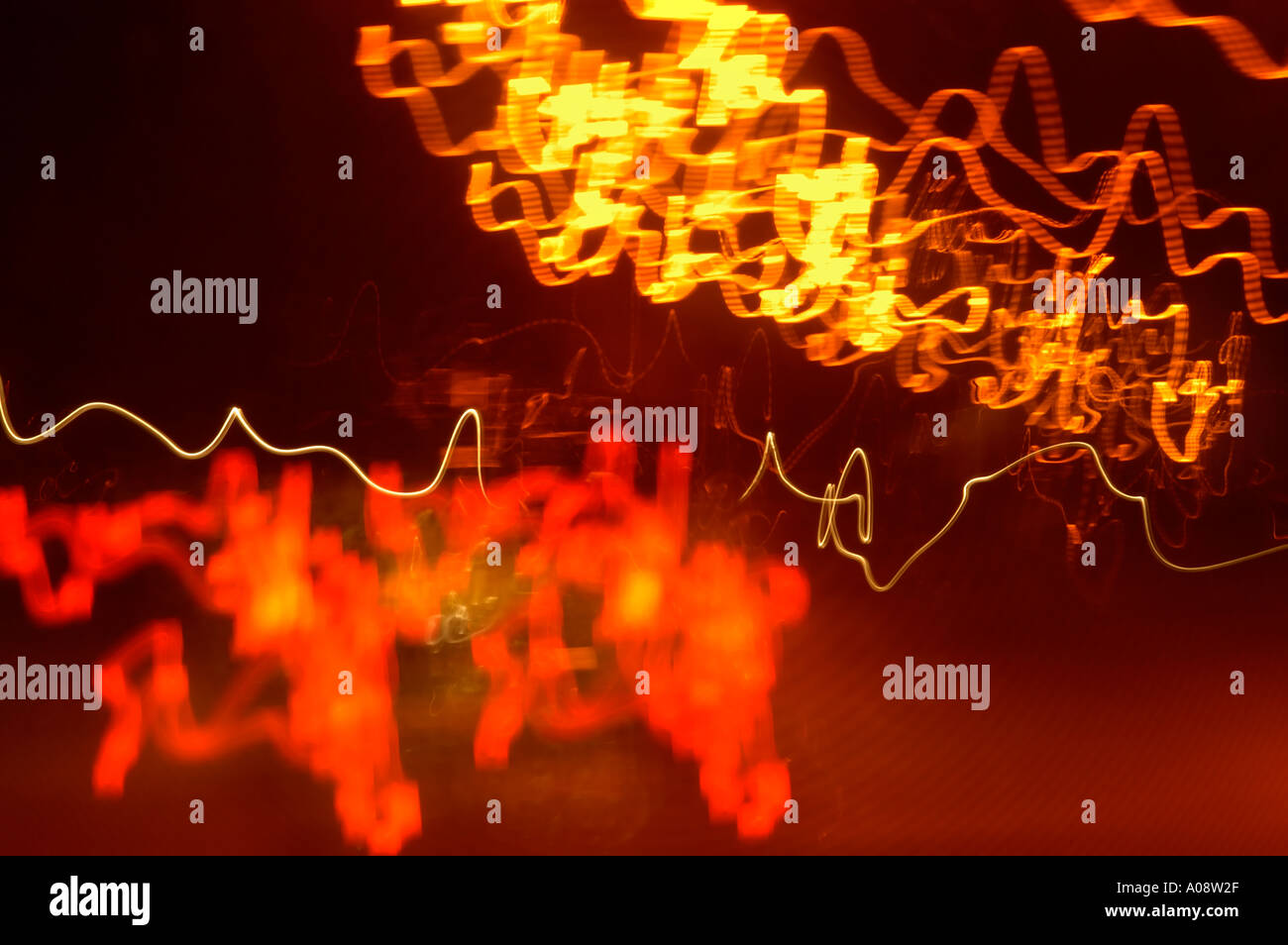 abstract street lights blurred Stock Photo - Alamy