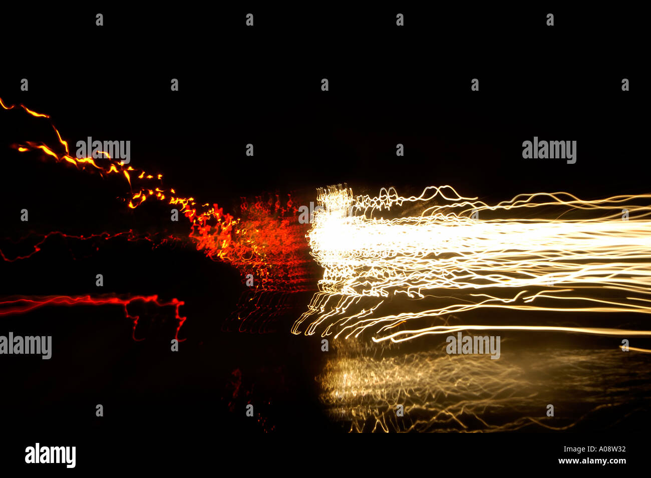 abstract street lights blurred Stock Photo - Alamy