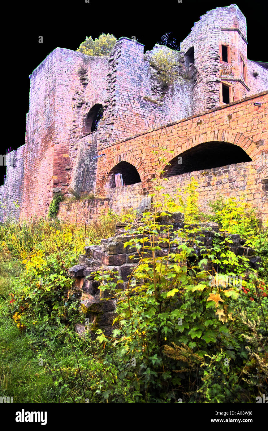 Old castle at night Stock Photo - Alamy