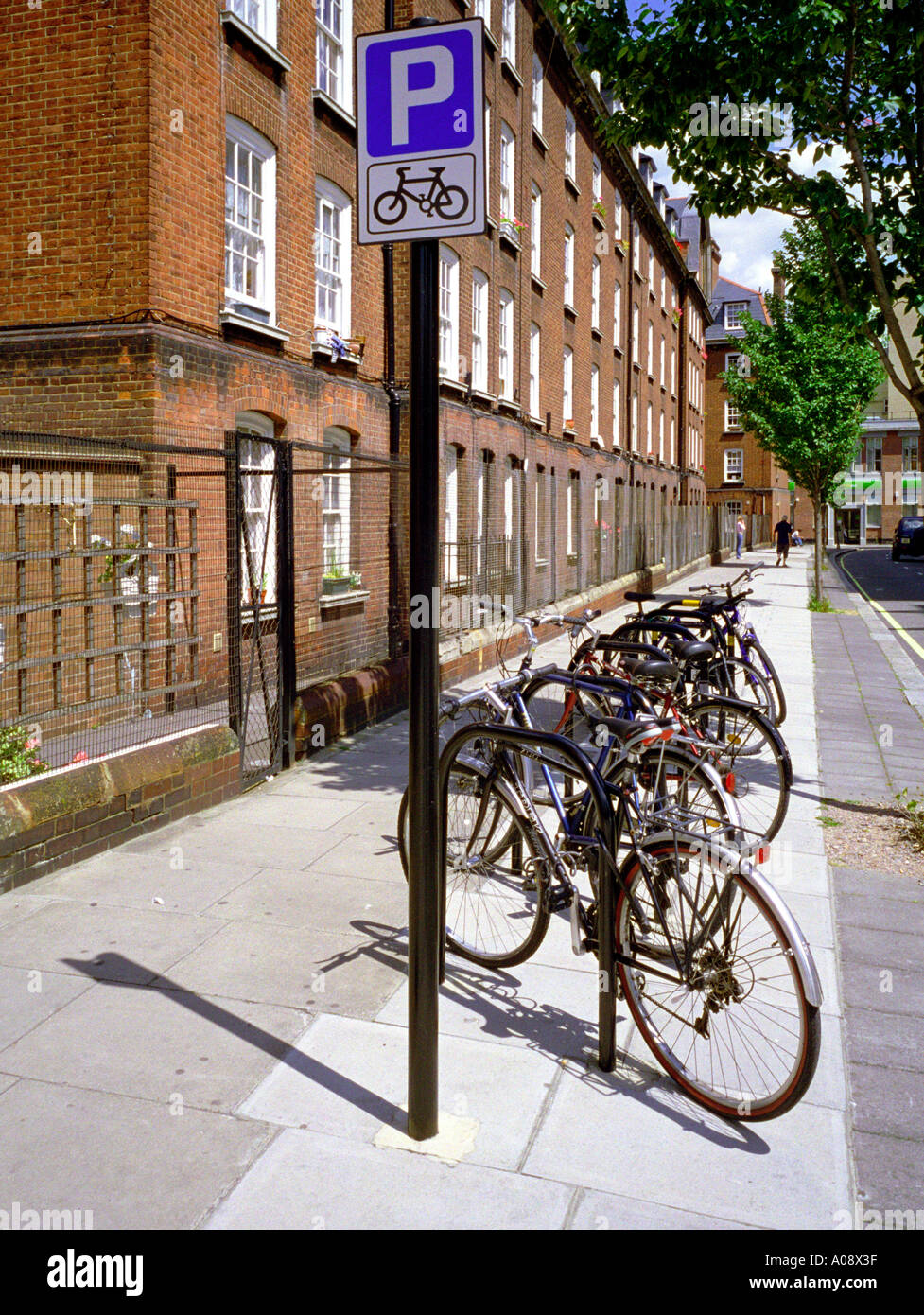 Designated bicycle parking hi-res stock photography and images - Alamy