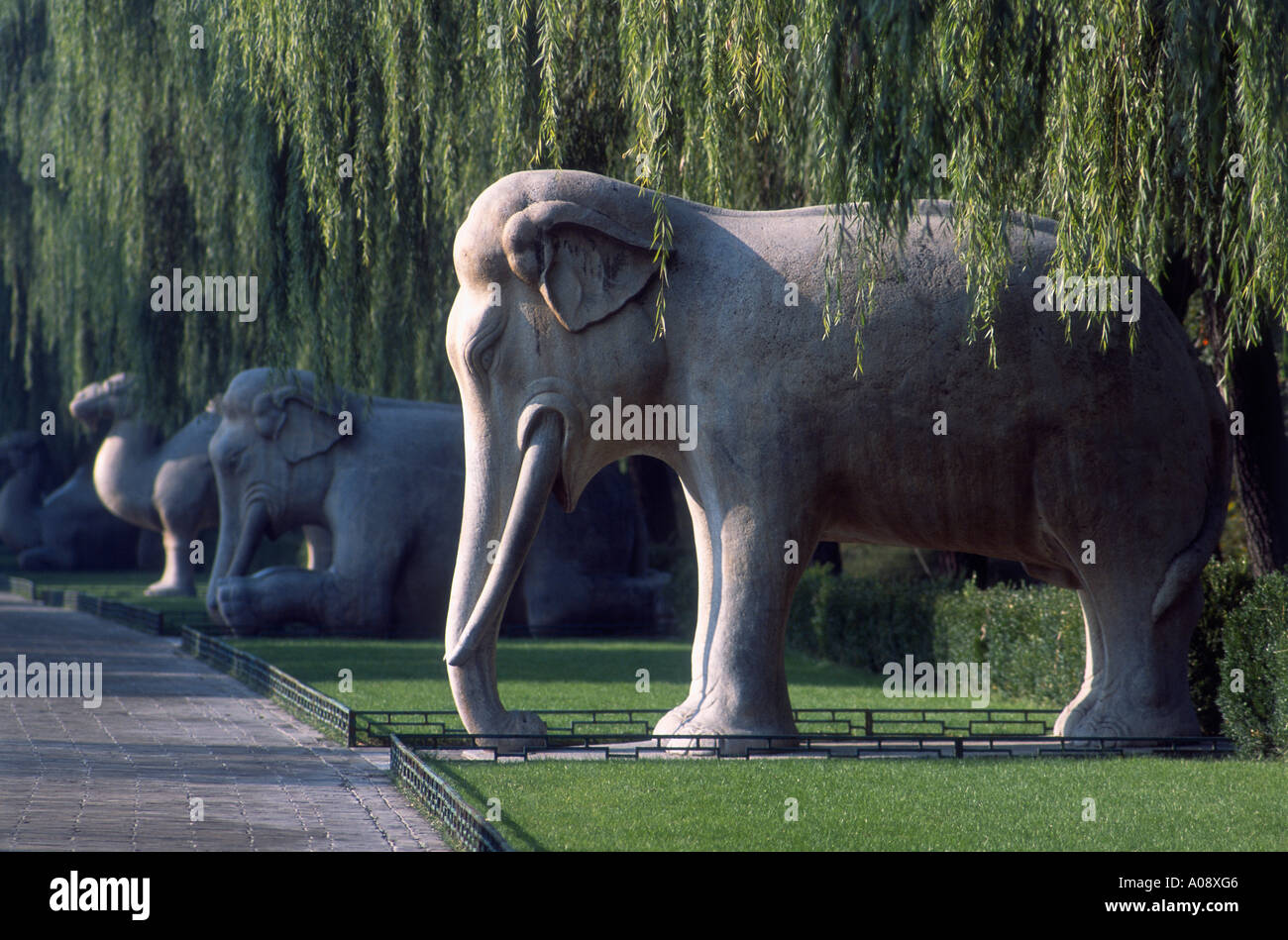 China, Beijing, Ming Tombs, Sacred Way Stock Photo - Alamy
