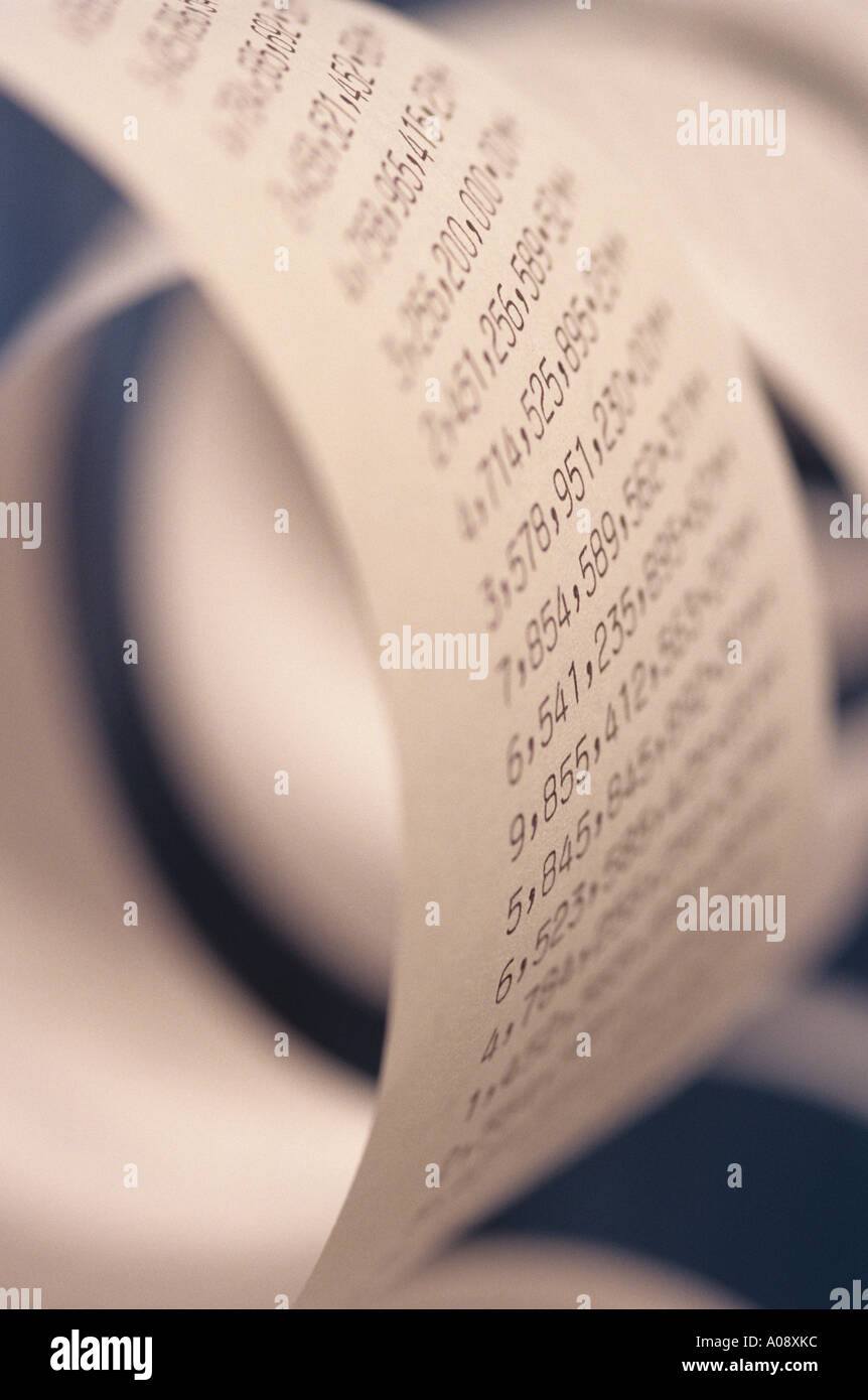 Receipt rolls hi-res stock photography and images - Alamy