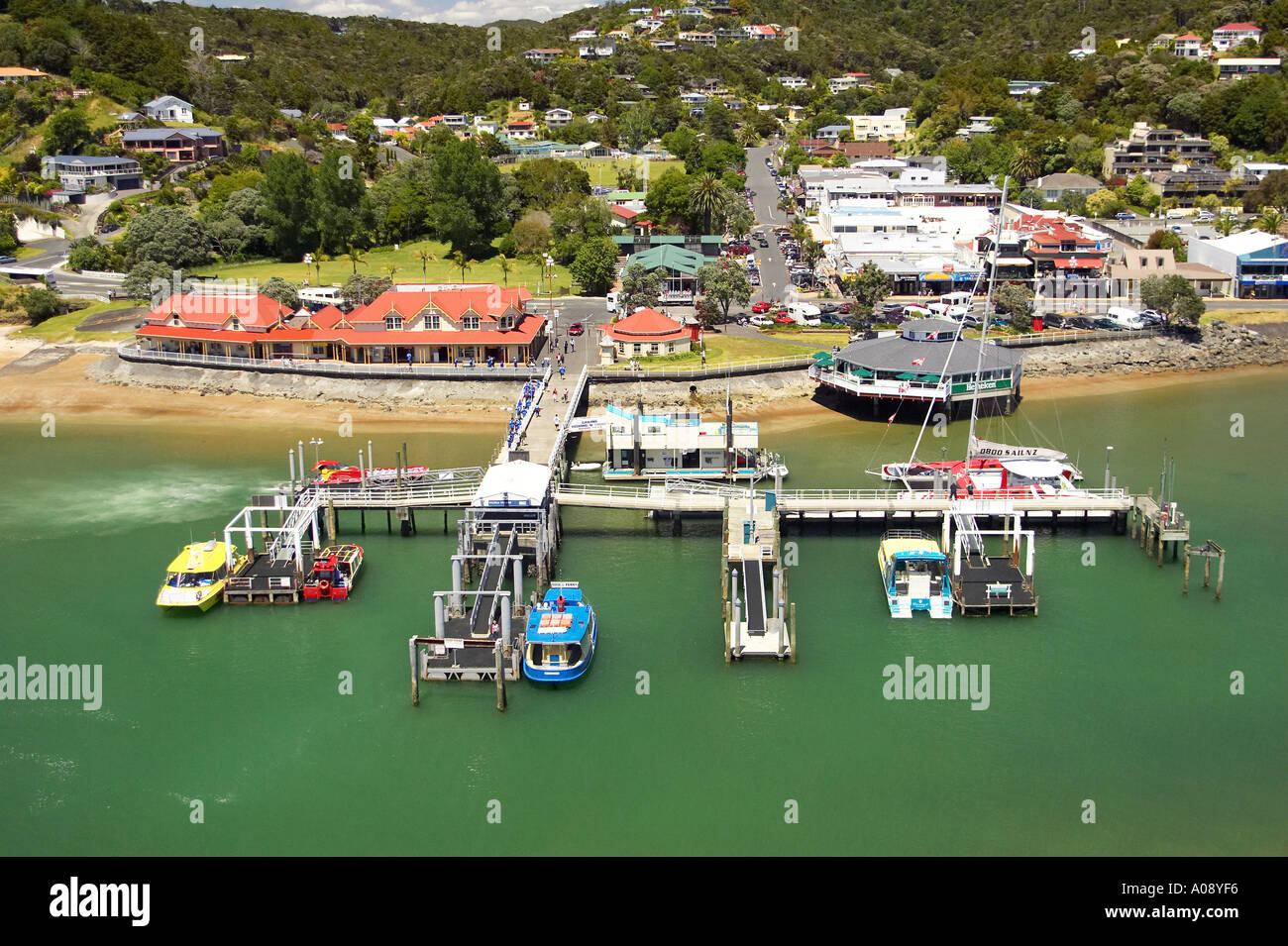 Paihia Bay of Islands Northland New Zealand aerial Stock Photo - Alamy