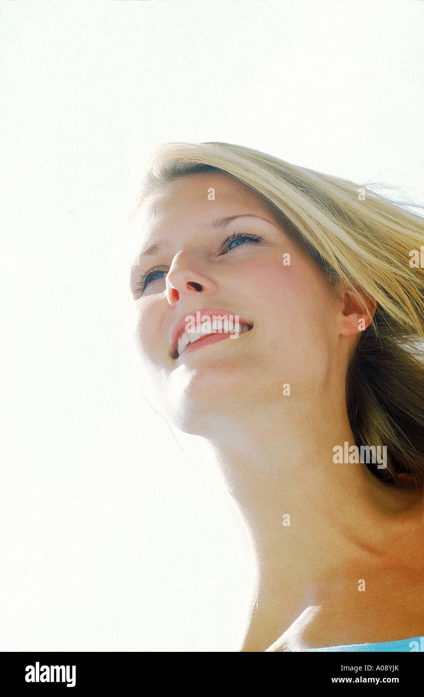 Low angle portrait happy hi-res stock photography and images - Alamy