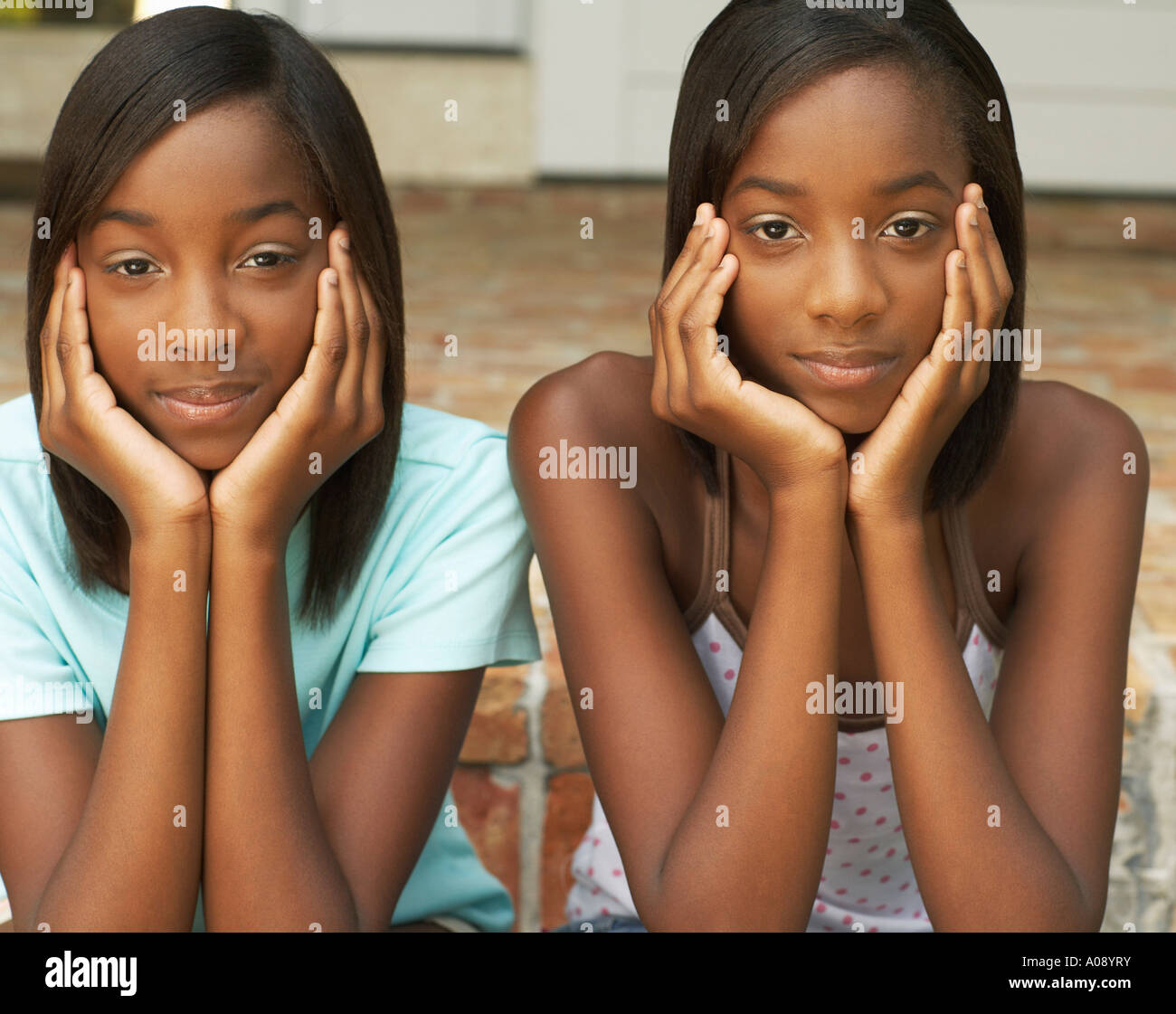 Tween girl face serious hi-res stock photography and images - Alamy