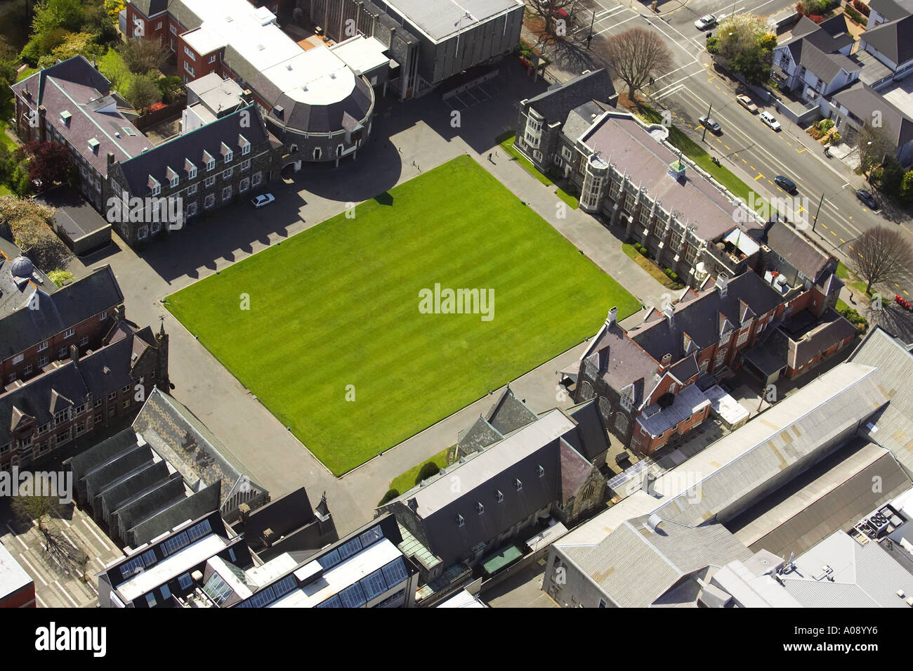 Christ s College Christchurch South Island New Zealand aerial Stock ...