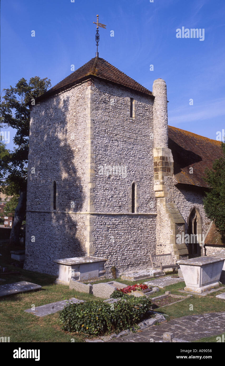 Church near Ovingdean Sussex UK Stock Photo - Alamy
