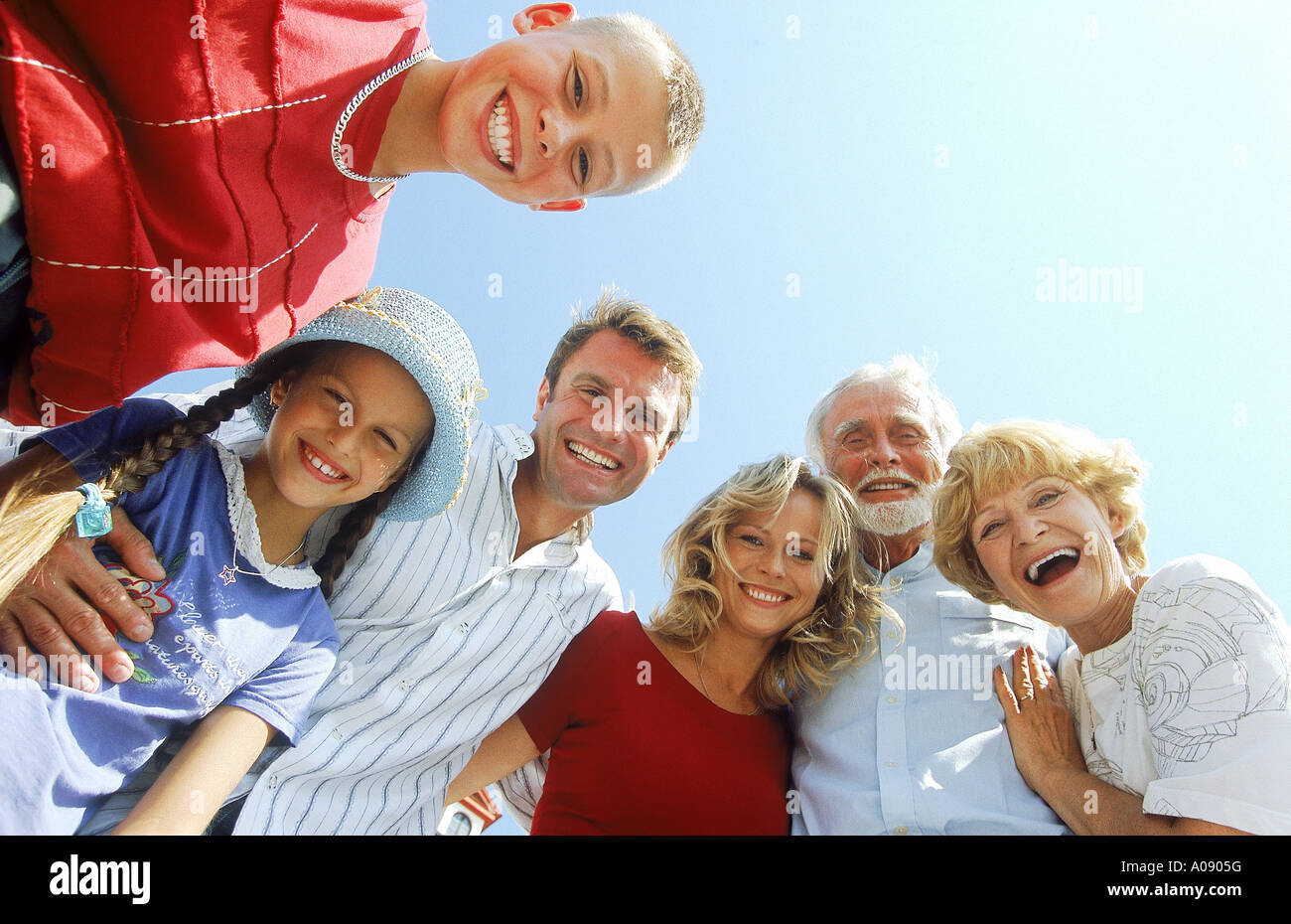 Family togetherness low view hi-res stock photography and images - Alamy
