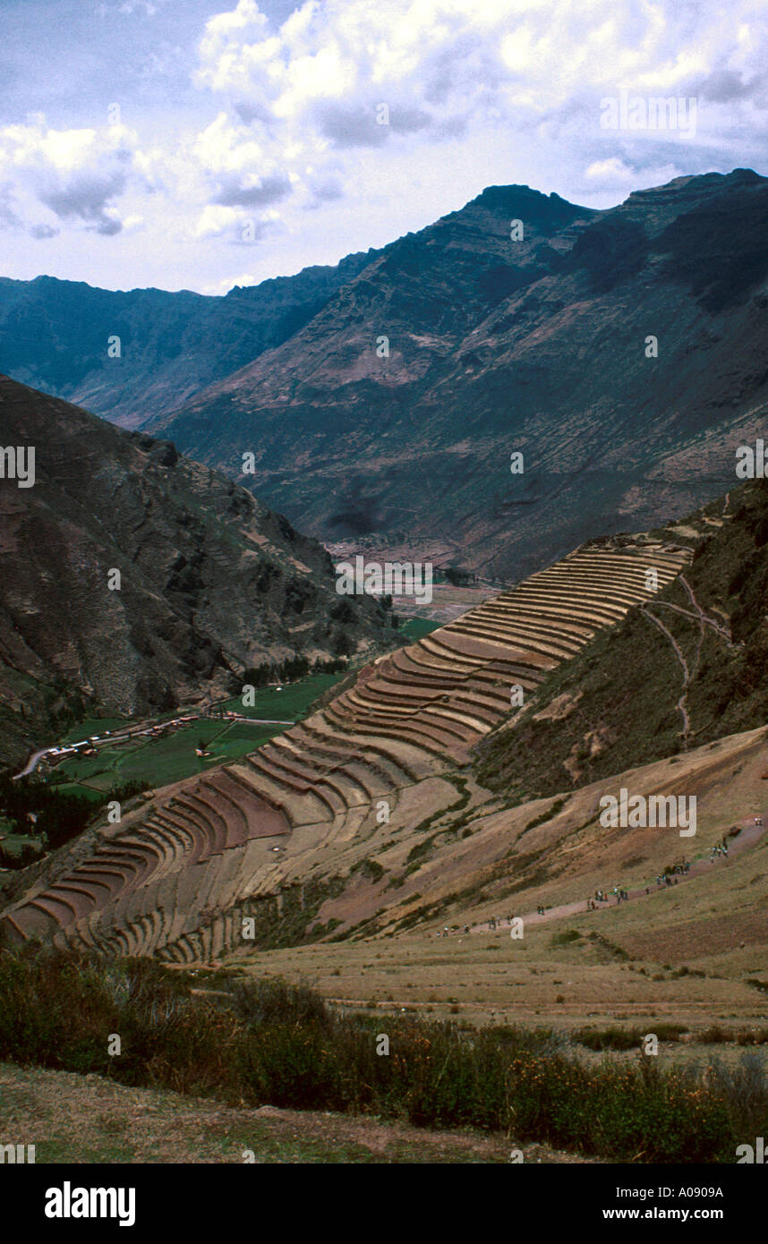 Inca Terraces, Pisac, Peru, South America Stock Photo - Alamy