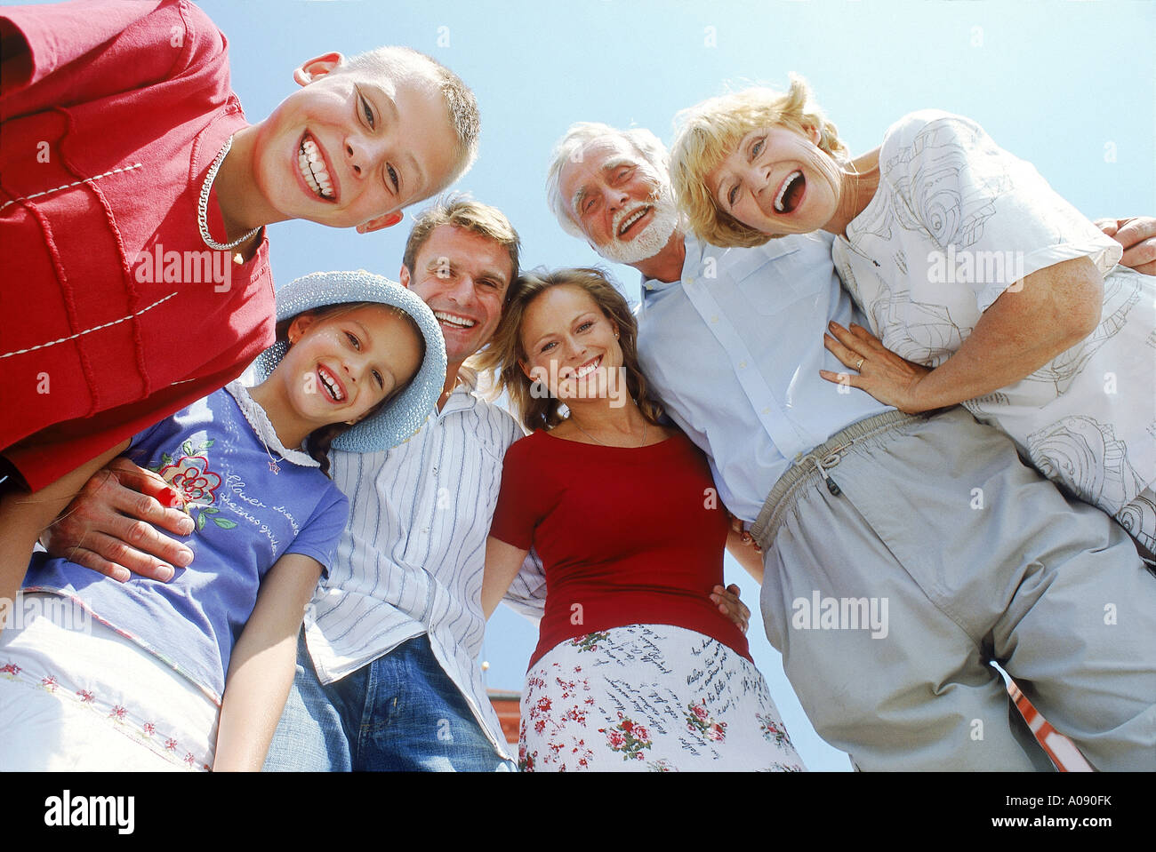 Family with grandparents vacations hi-res stock photography and images ...