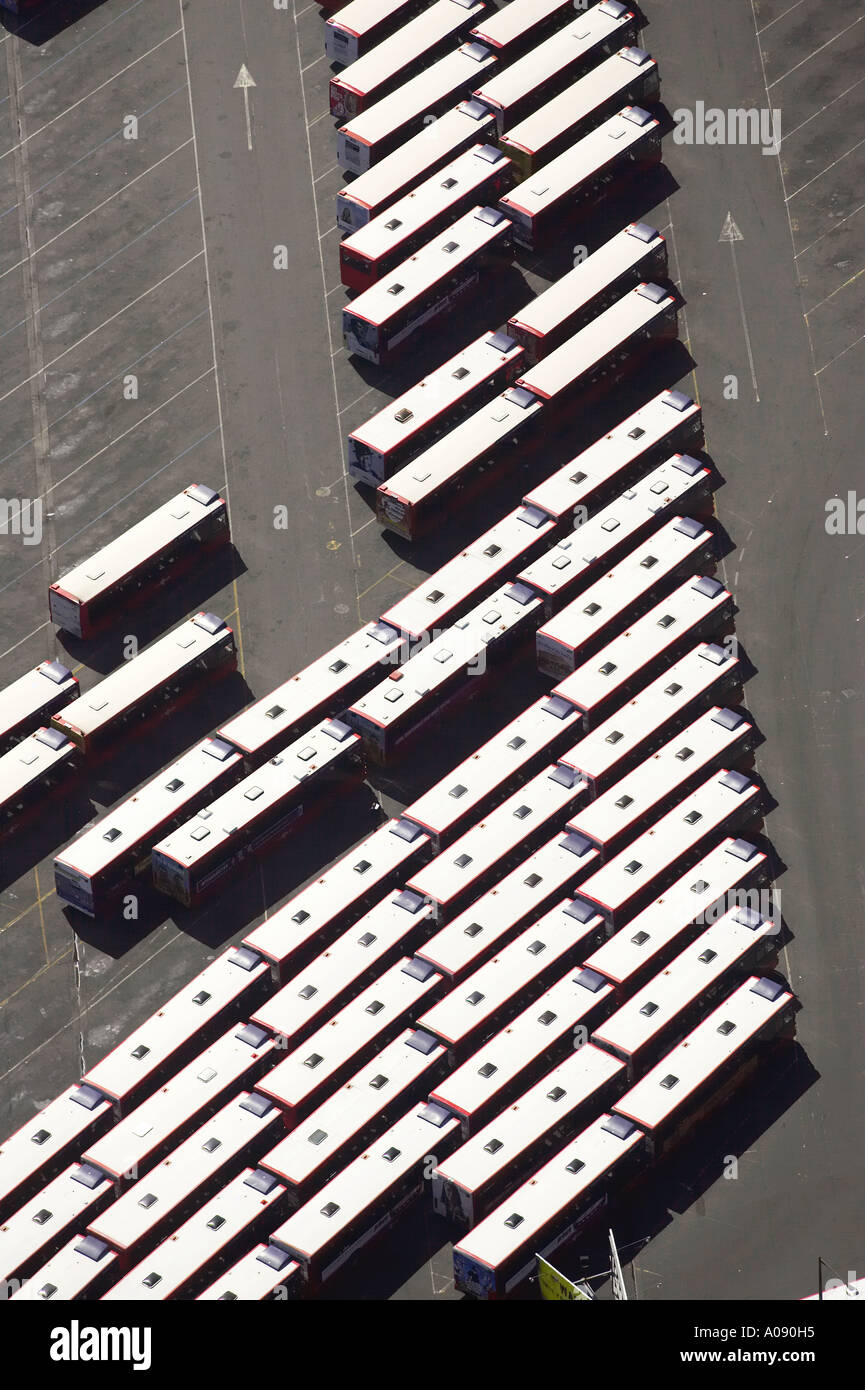 Bus parking aerial hi-res stock photography and images - Alamy