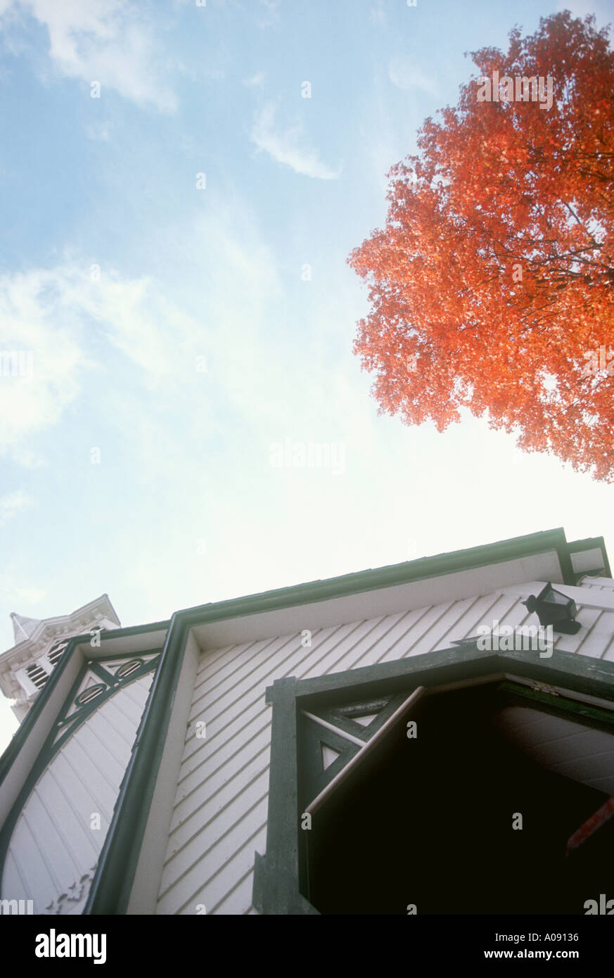 Church with tree Stock Photo - Alamy