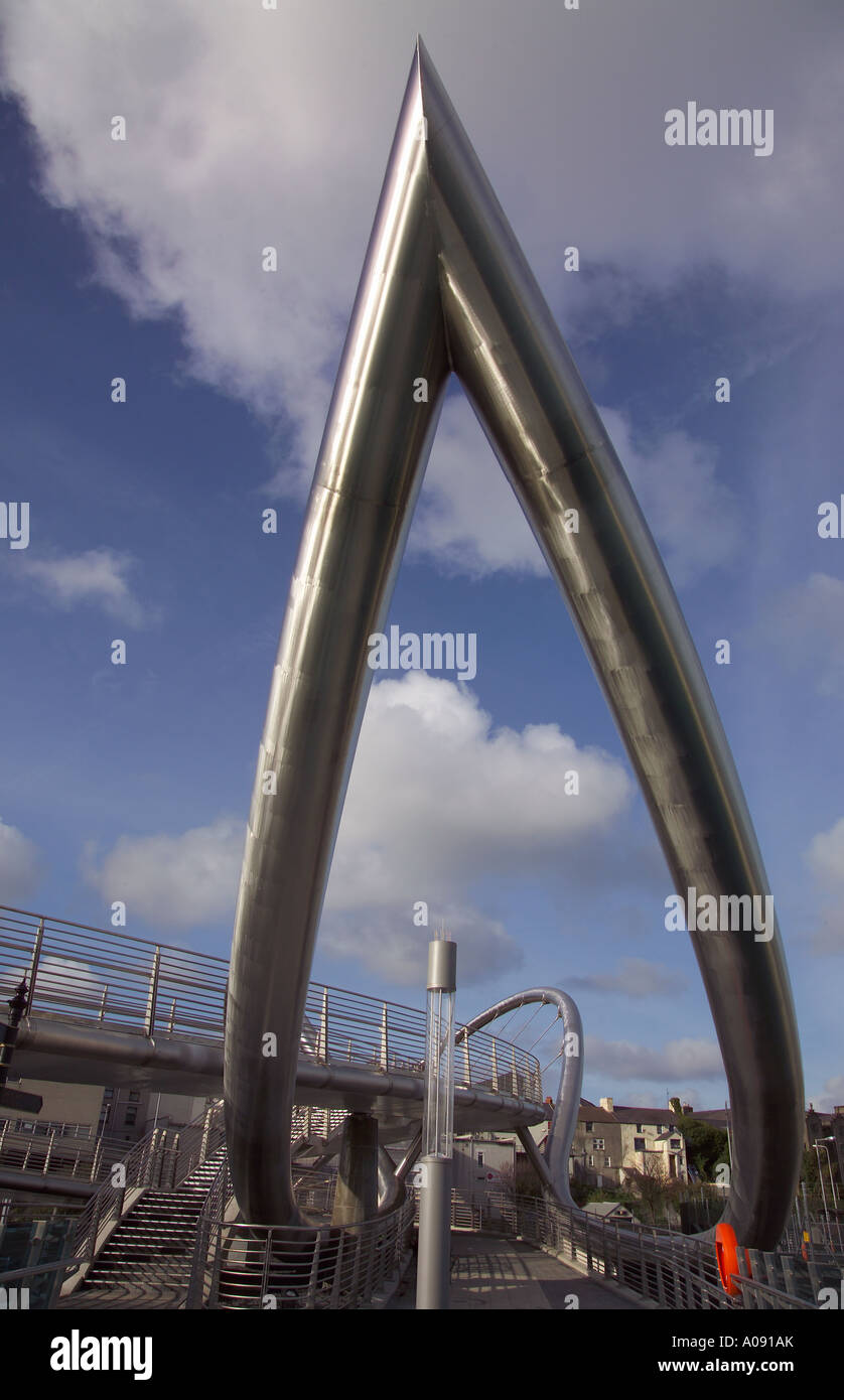 Celtic Gateway Bridge Holyhead Anglesey North West Wales Stock Photo ...