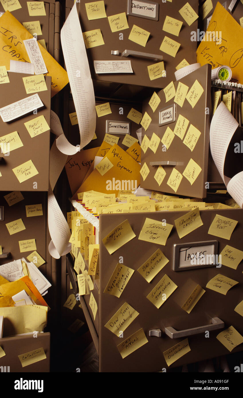 Small Business overload tax time pressure out of control filing system ...