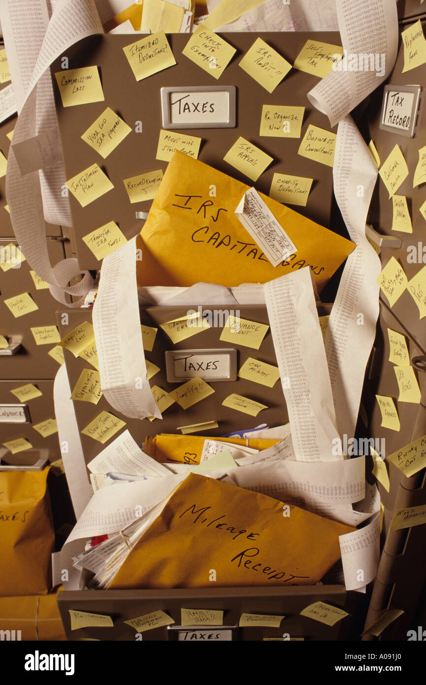 Small Business overload tax time pressure out of control filing system ...