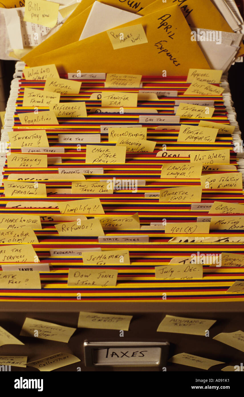 Small Business overload tax time pressure out of control filing system ...