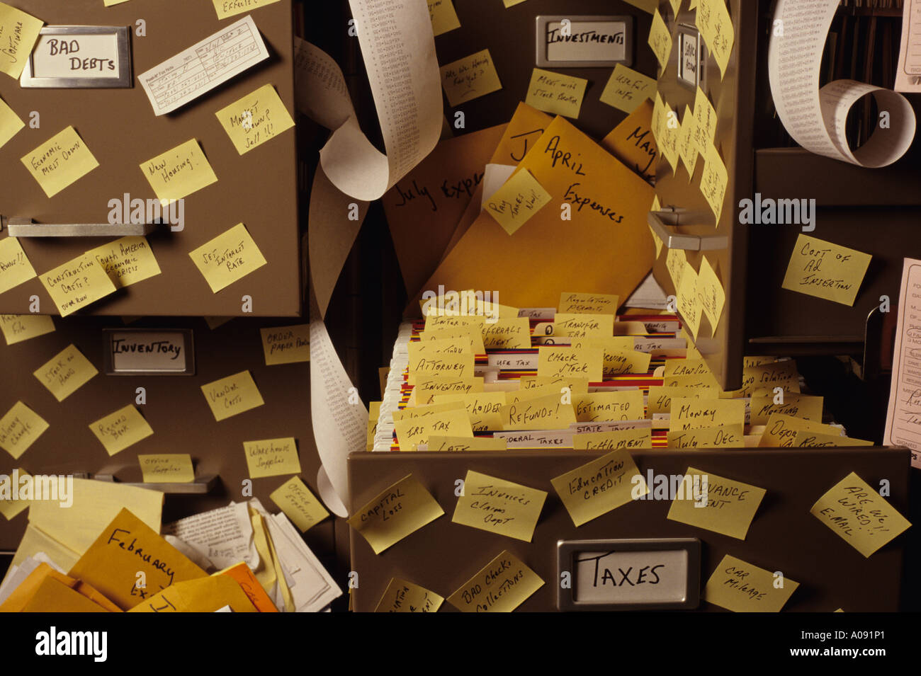 Small Business overload tax time pressure out of control filing system ...