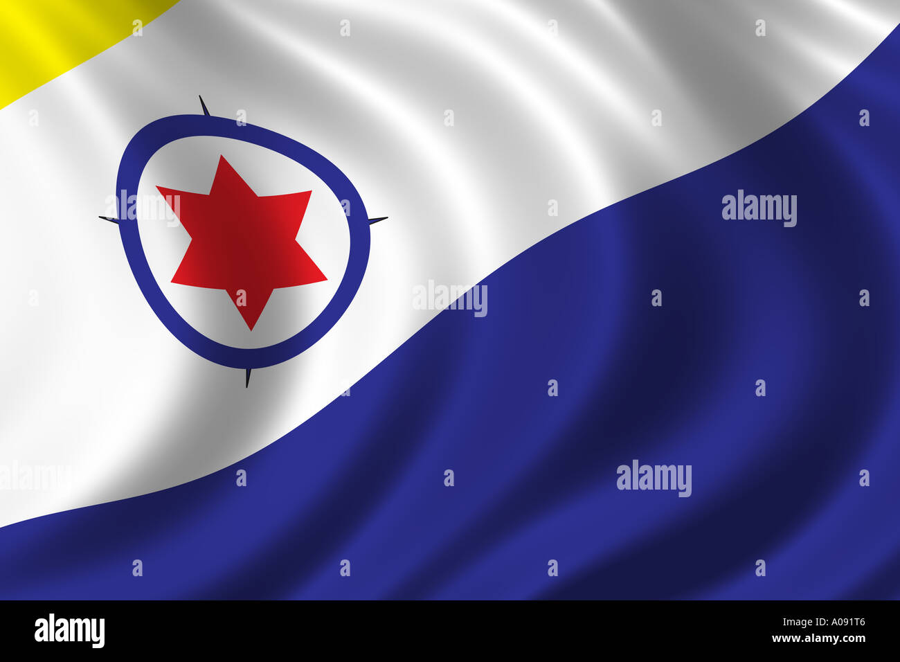 Flag of Bonaire Stock Photo - Alamy