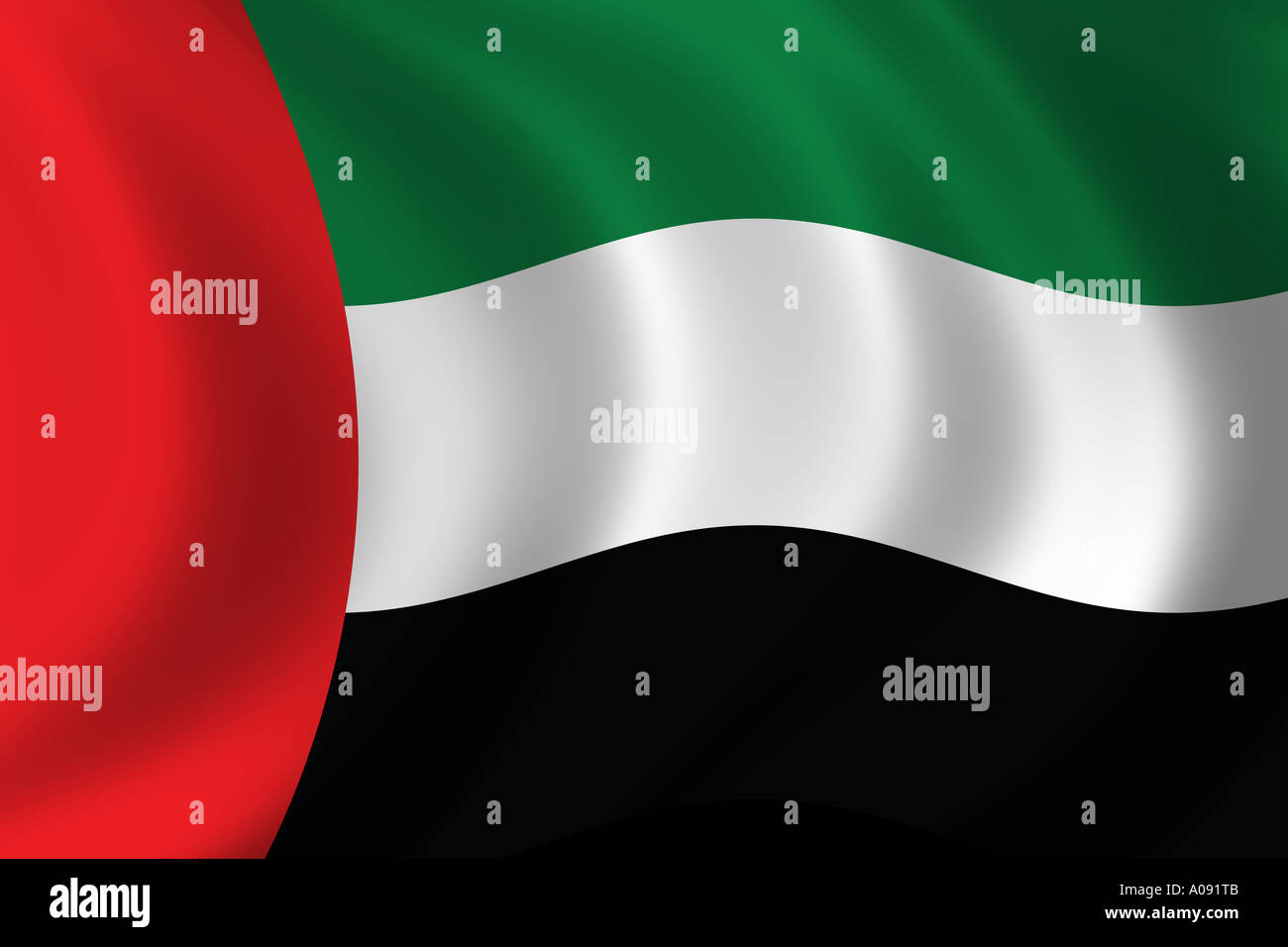 Flag of the United Arab Emirates Stock Photo - Alamy