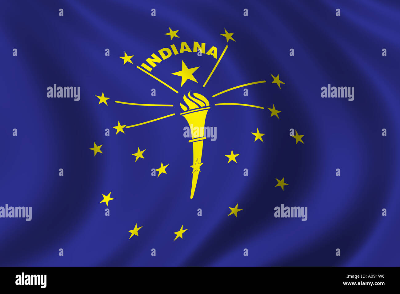 Flag of Indiana Stock Photo - Alamy