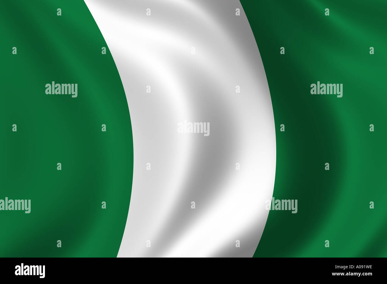 Flag of Nigeria Stock Photo - Alamy