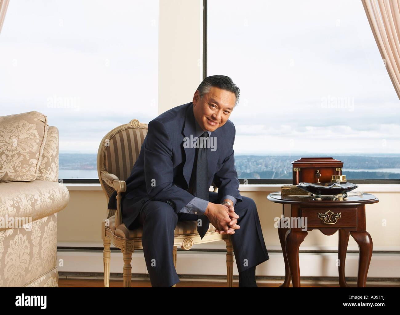 Chinese Man Suit Sitting High Resolution Stock Photography and Images ...