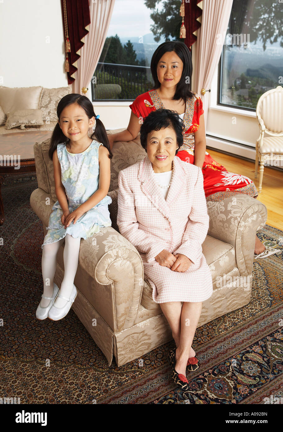 Wealthy family asian hi-res stock photography and images - Alamy