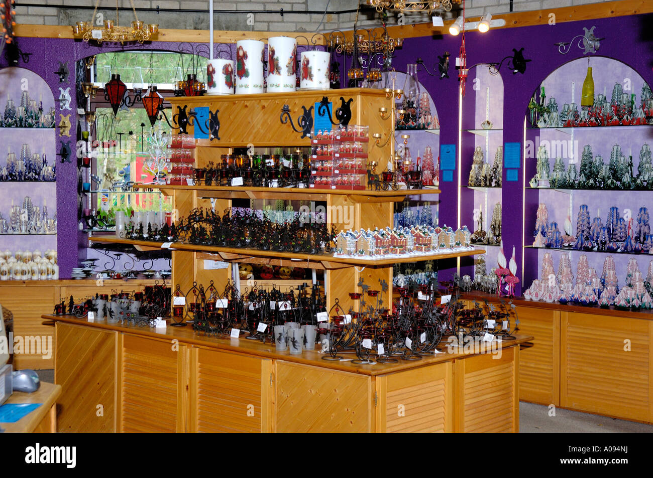 Display Inside the Candle Studio Corris Craft Centre North West Wales ...