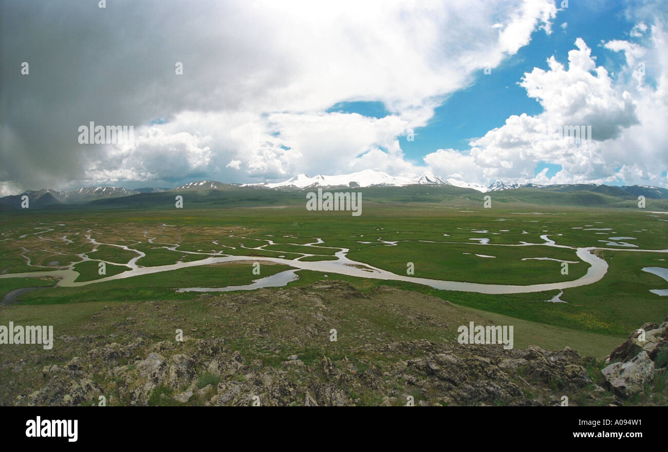 The Ukok Plateau and the Tabyn Bogdo Ola Range. Altai. Siberia. Russia ...