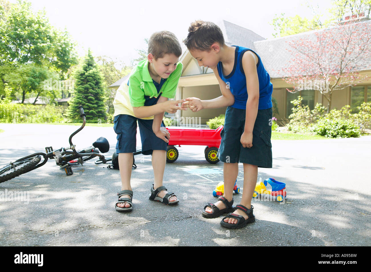 Children Playing In School Yard High Resolution Stock Photography and ...