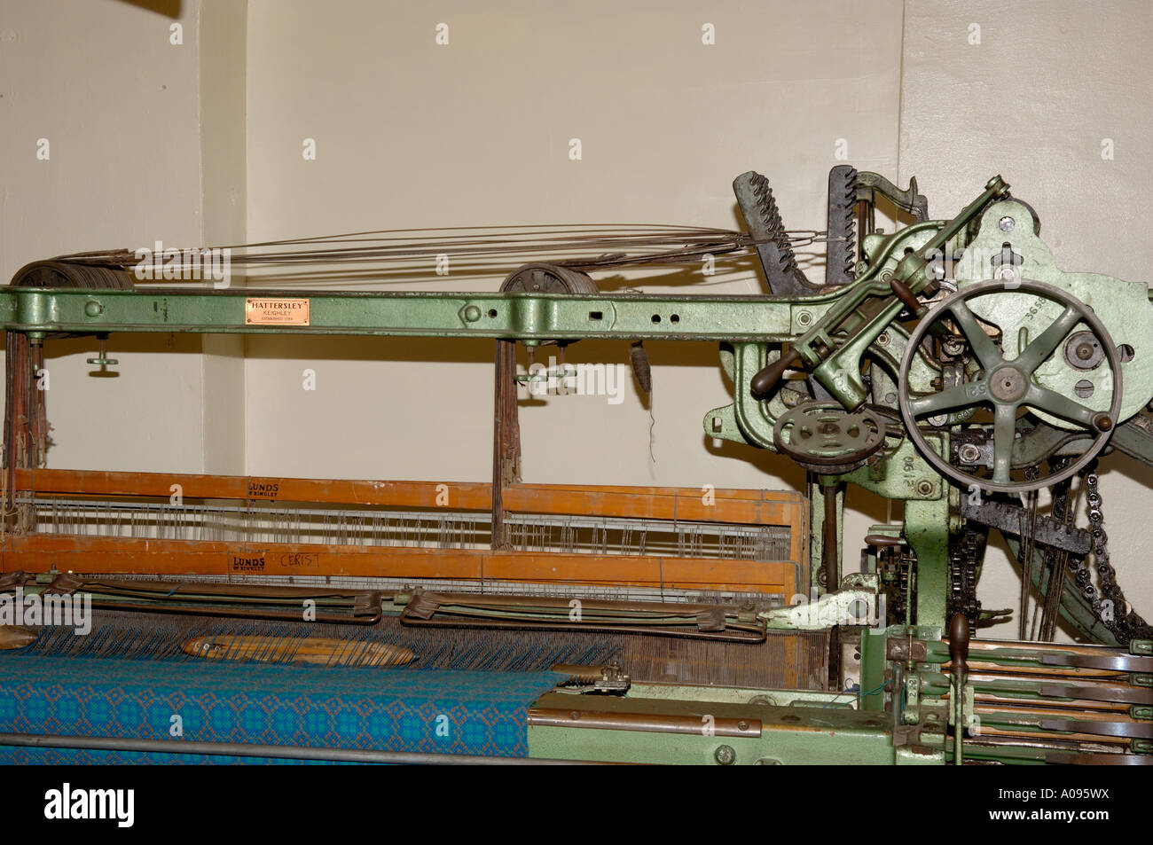 Old Loom Inside Shop Meirion Mill Dinas Mawddwy North West Wales Stock ...