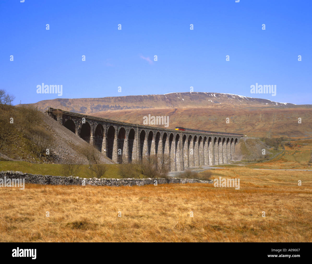 Ribblehead viaduct train spring hi-res stock photography and images - Alamy
