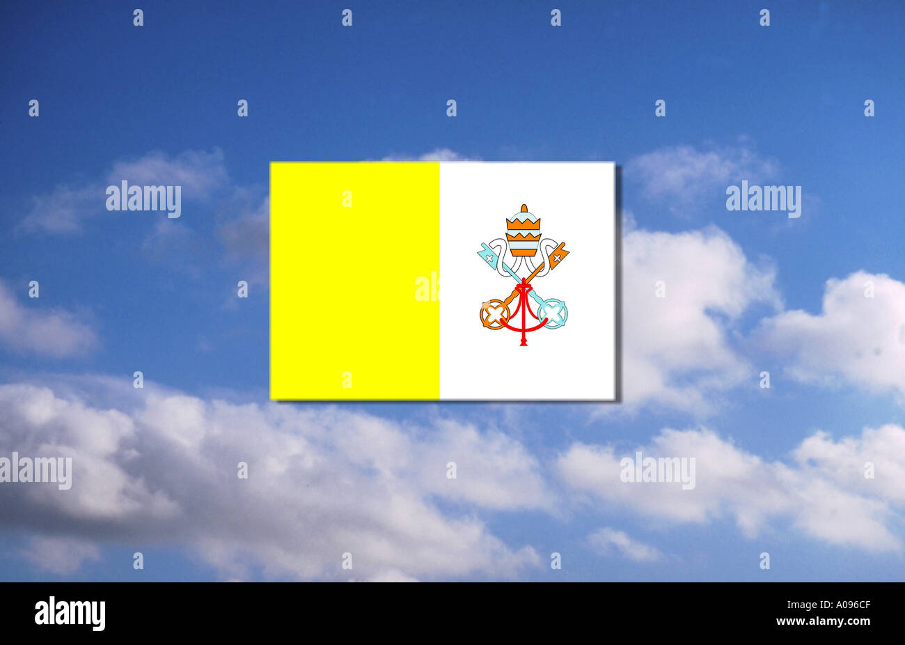 Flag of Vatican Italy Stock Photo - Alamy