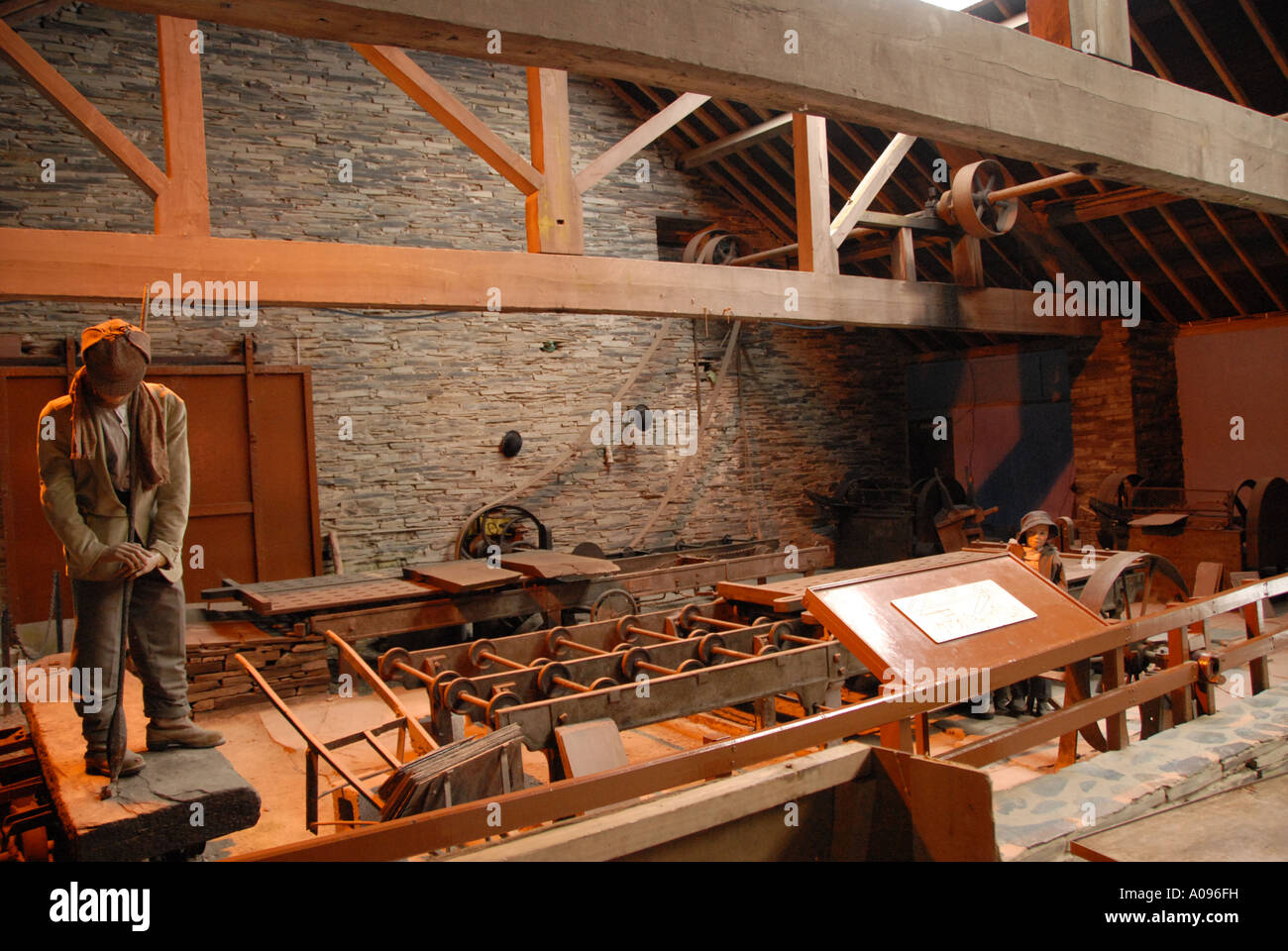 Interior Display Llechwedd Slate Caverns Blaenau Ffestiniog Snowdonia ...