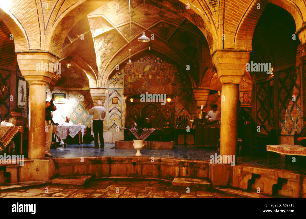 Iran historic teahouse at the city of Kerman cultural monument Stock ...