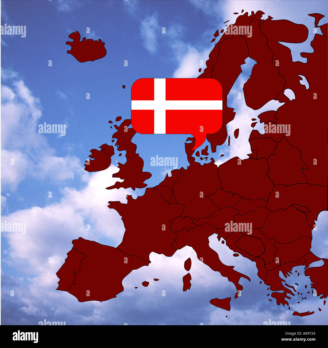 Denmark europe map hi-res stock photography and images - Alamy